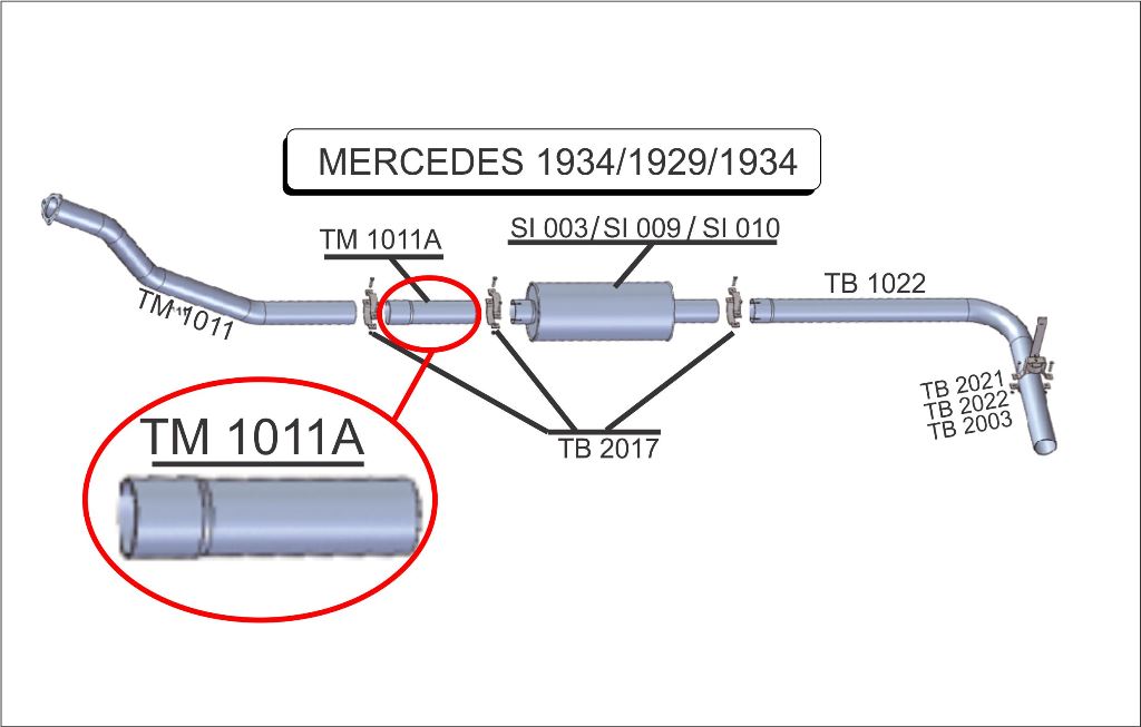 3504927201 - TUBO INTERMEDIARIO 1934 - Universal distribuidora